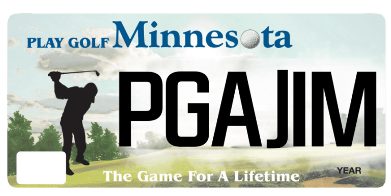 Minnesota Golf License Plate – Minnesota PGA Section
